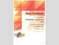 Free Share Certificate templates for easy editing
