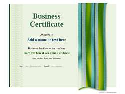 Free Business Certificate templates for easy editing