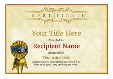 Free Certificate Templates, Easy to Edit. Great Designs