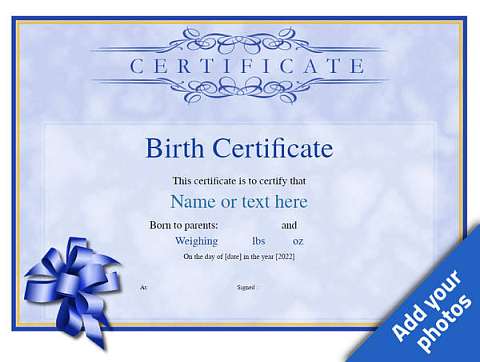 Free Birth Certificate templates for easy editing