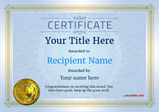 Free Certificate Templates, Easy to Edit. Great Designs
