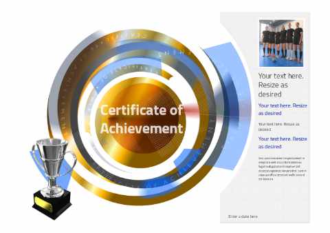 Certificate of Achievement - Free Templates easy to use Download & Print