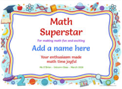 Math Certificates | Free Printable & Editable Certificate Templates