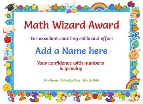 Math Certificates | Free Printable & Editable Certificate Templates